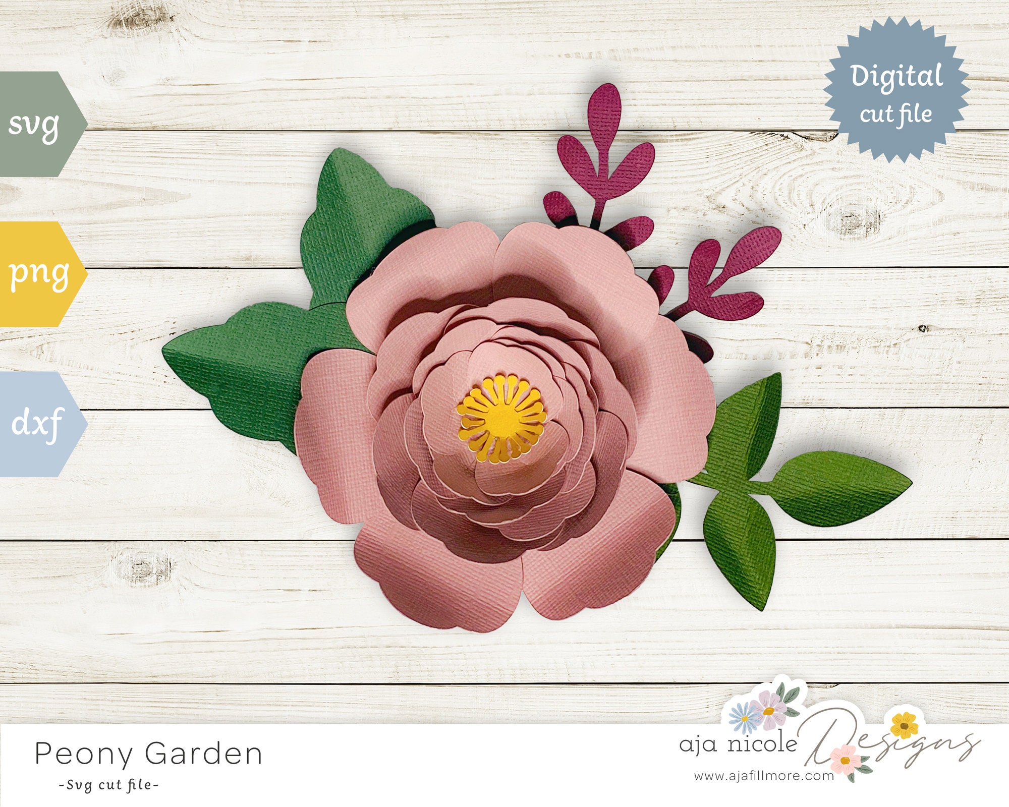 Flower Svg Flower Cut File 3d Flower 3d Flower Svg - Etsy