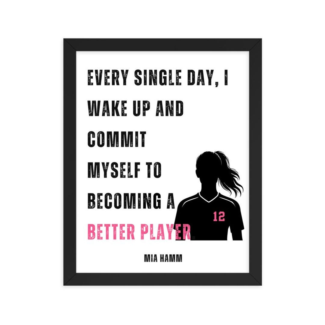 Framed Motivational Wall Art Framed Sports Poster Personalized Sports ...