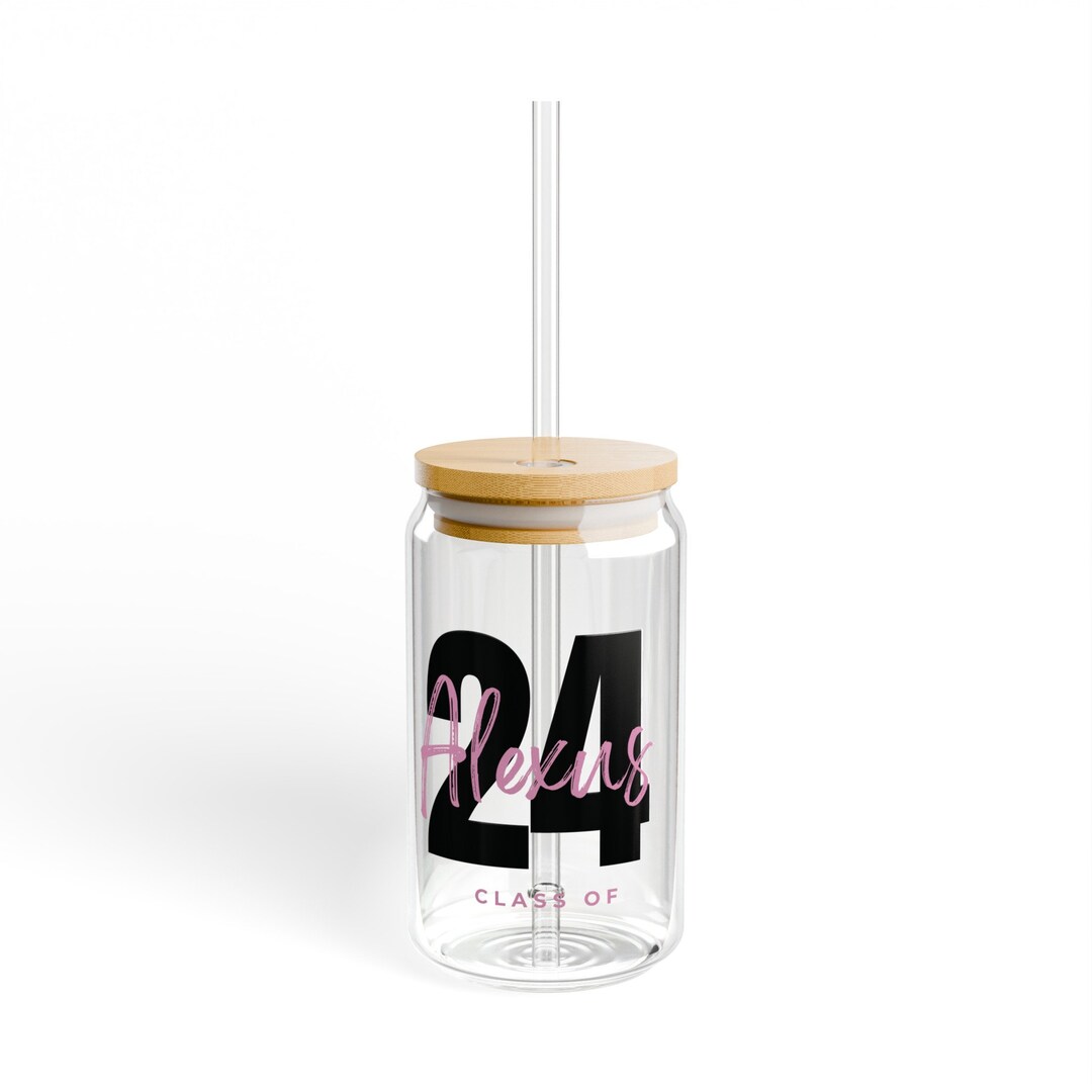Personalized Sipper Glass Personalized Sipper Glass for Graduate Class ...