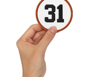 4 Varsity Number Patch, Any Color Combo Custom Made - Etsy