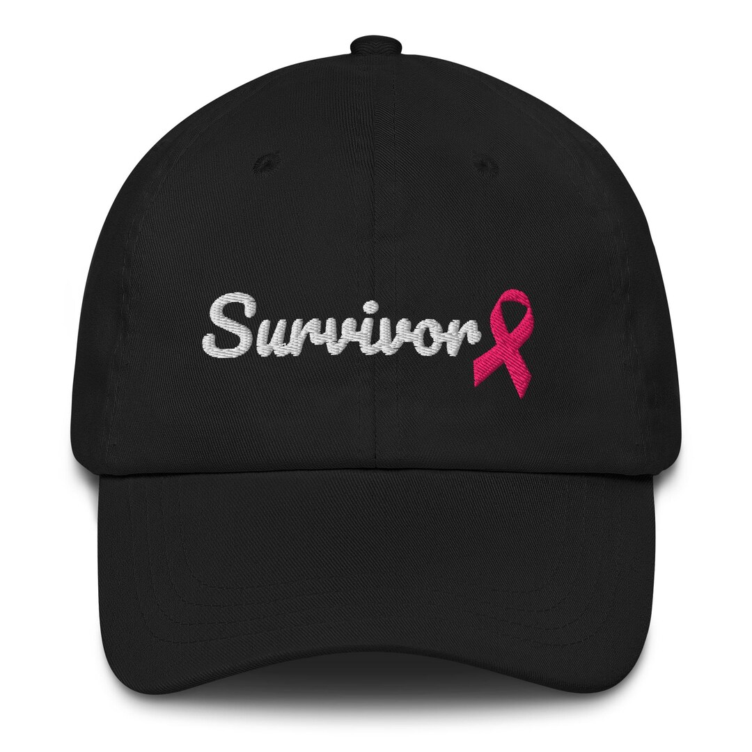 Breast Cancer Survivor Hat Breast Cancer Ribbon Hat Survivor Gift for ...
