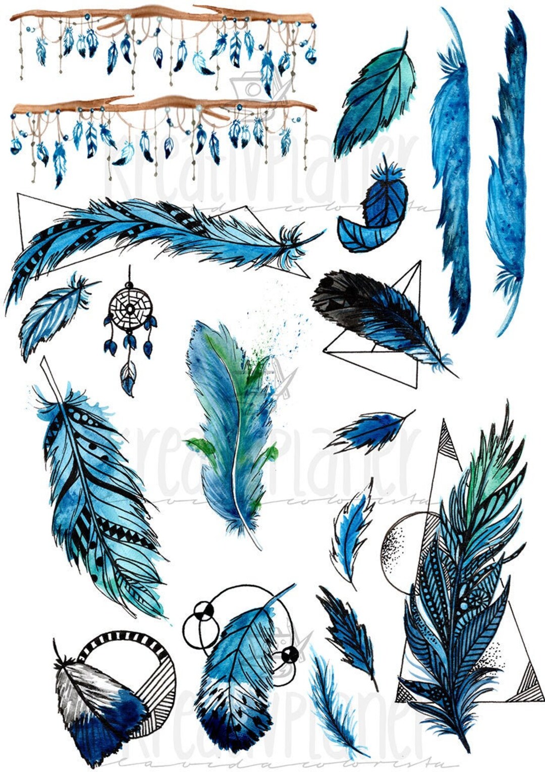 Bullet Journal Watercolor Sticker Set / Bujo / Filofax/ Stickers ...