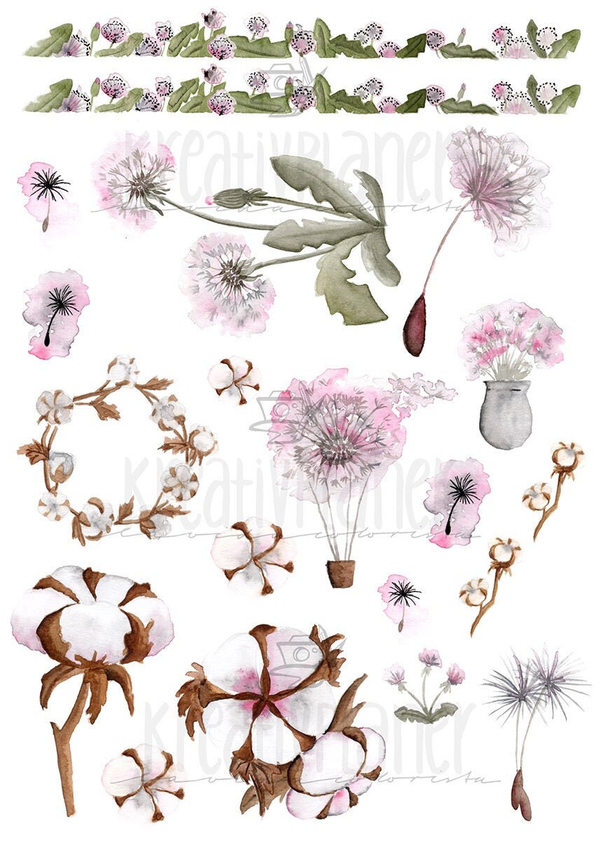 Bullet Journal Watercolor Sticker Set / Bujo / Filofax/ - Etsy