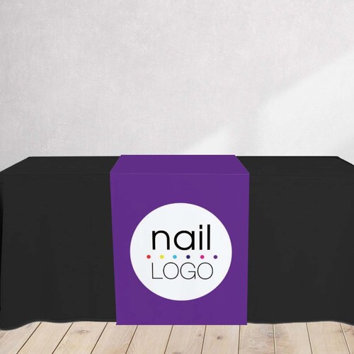 Custom Nail Table Runner and Black Table Cloth Combo Nail - Etsy