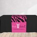 Pink Zebra Table Runner and Black Table Cloth Combo Pink - Etsy