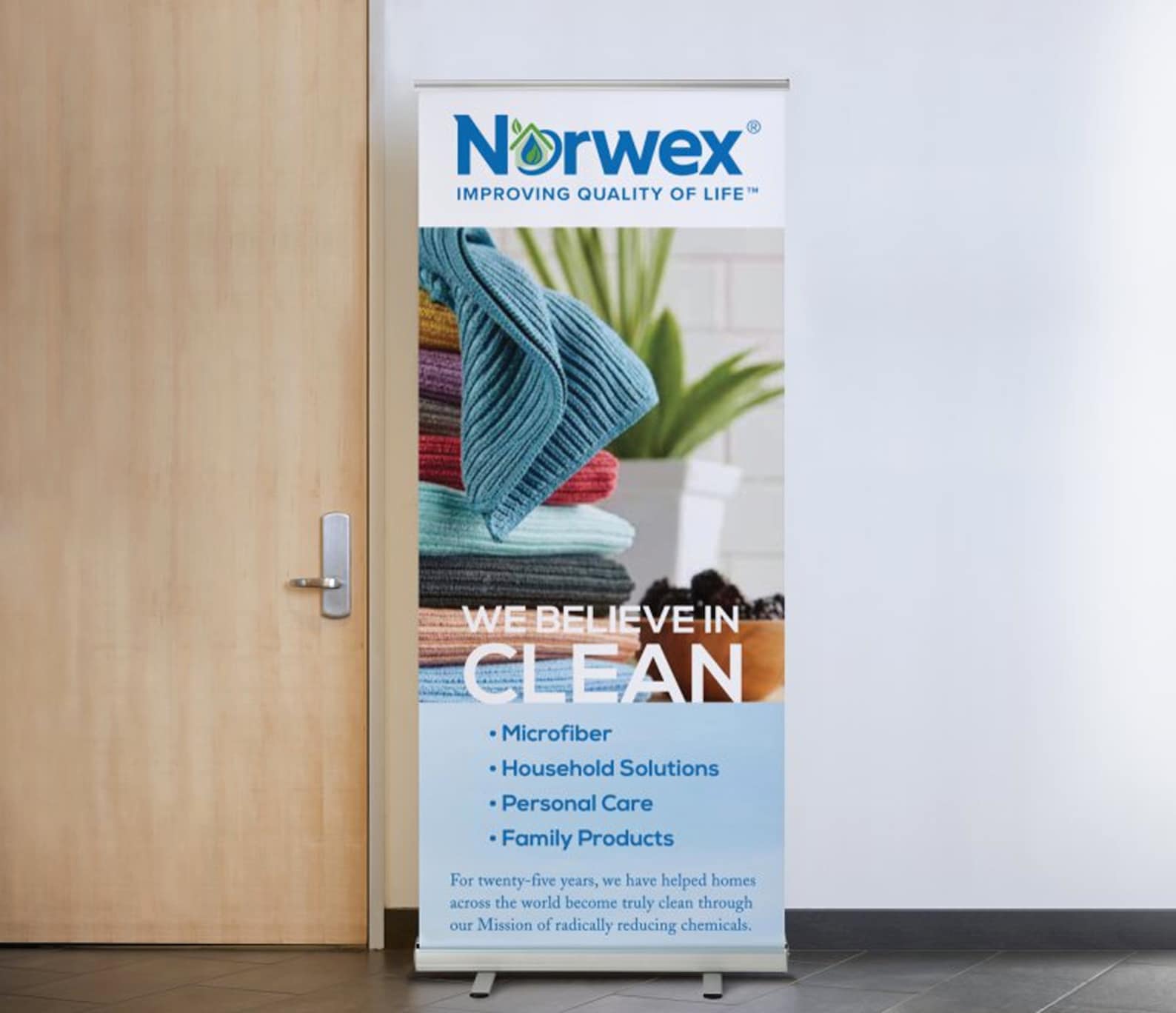 Printed and Shipped Norwex Banner Design, Retractable Vendor Banner ...