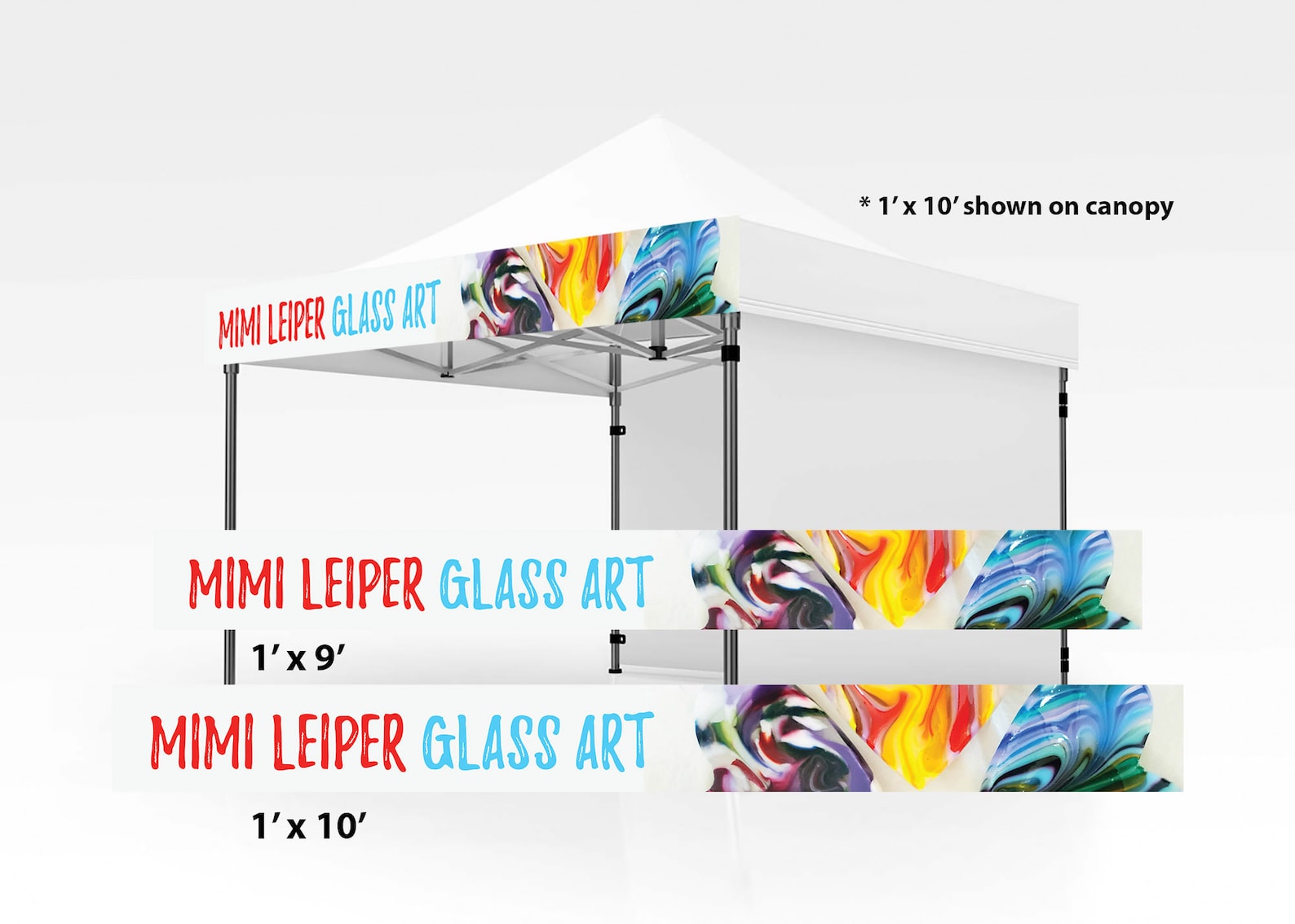 Custom Tent Banner, Canopy Banner, Vendor Banner, Business Banner ...
