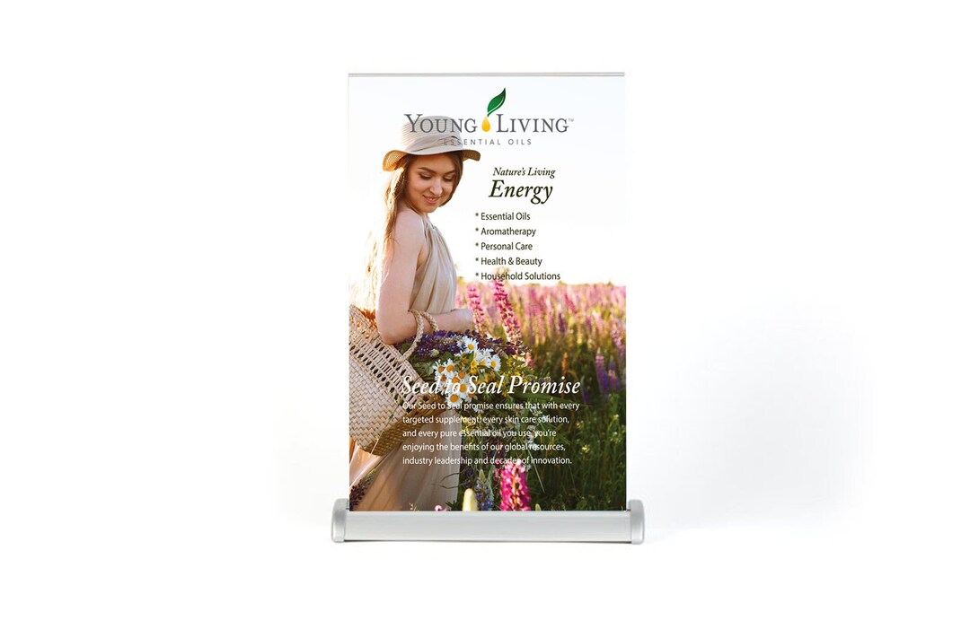 Table Top Young Living Banner Design, Printed and Shipped Retractable ...