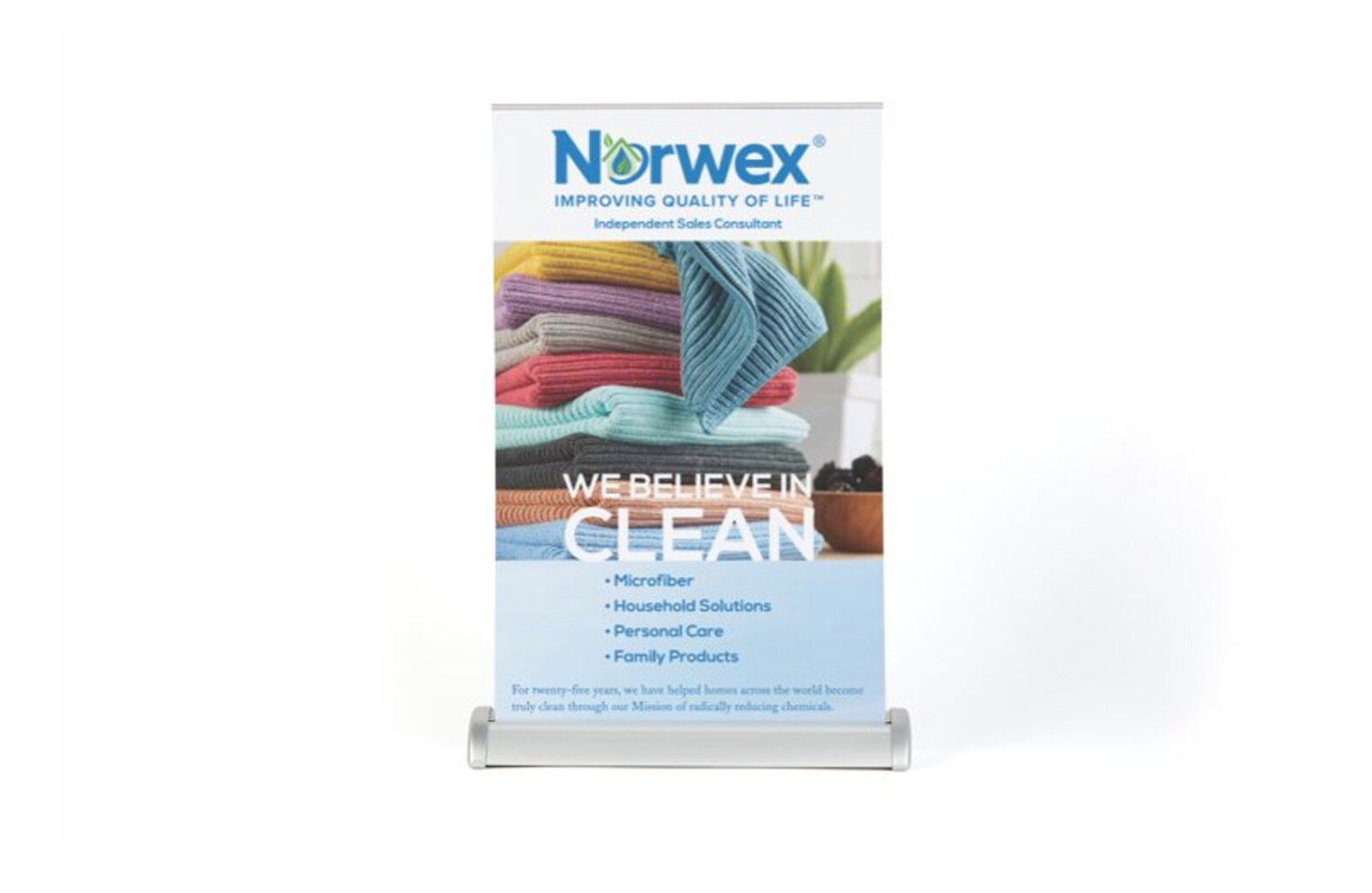 Printed and Shipped Norwex Table Top Banner, Table Top Norwex Banner ...