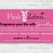 Pink Zebra Horizontal Banner, Pink Zebra Banner, Pink Zebra Vendor Sign ...
