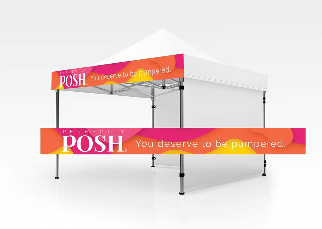 Printed and Shipped Perfectly Posh Tent Banner, Vendor Banner ...