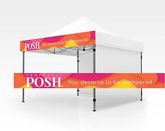Printed and Shipped Perfectly Posh Tent Banner, Vendor Banner ...