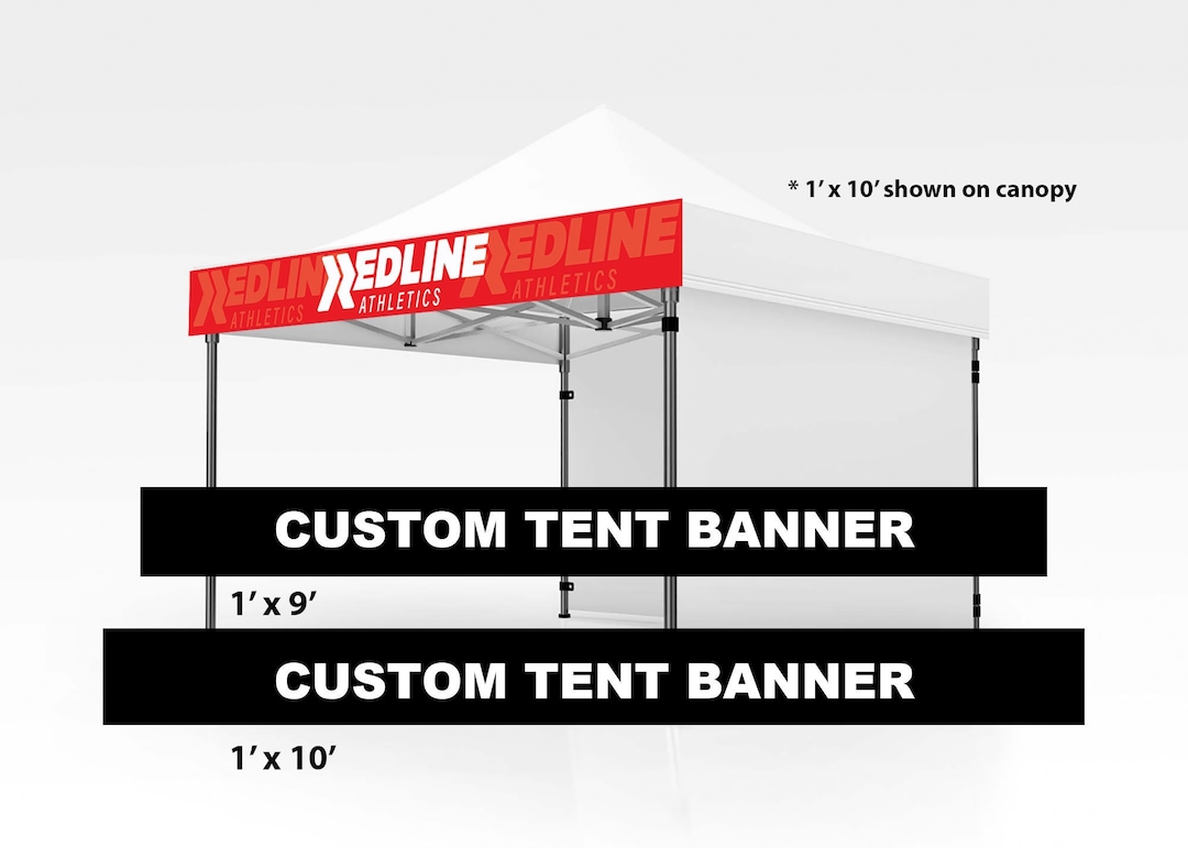 Custom Tent Banner, Canopy Banner, Vendor Banner, Business Banner ...