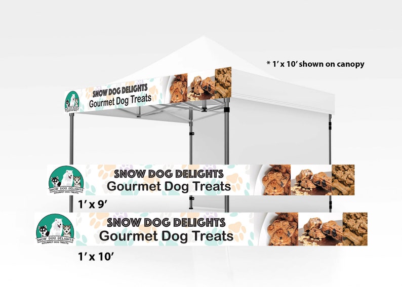 Custom Tent Banner Canopy Banner Vendor Banner Business - Etsy