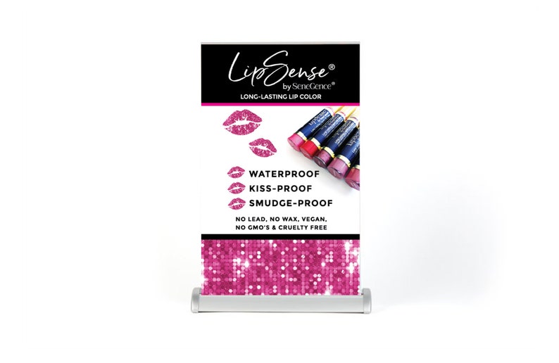 Table Top Lipsense Banner Design, Printed and Shipped Retractable ...