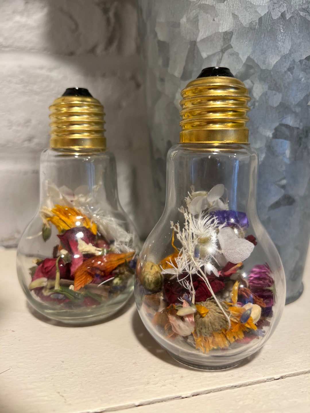 Dried Flower Light Bulbs - Etsy