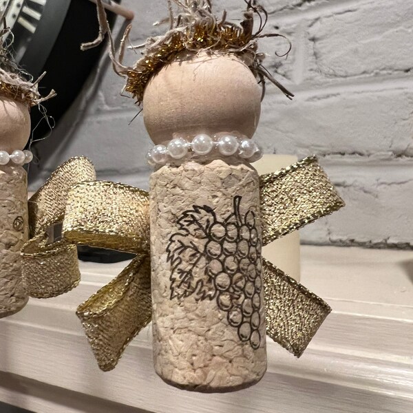 Wine Cork Angels - Etsy