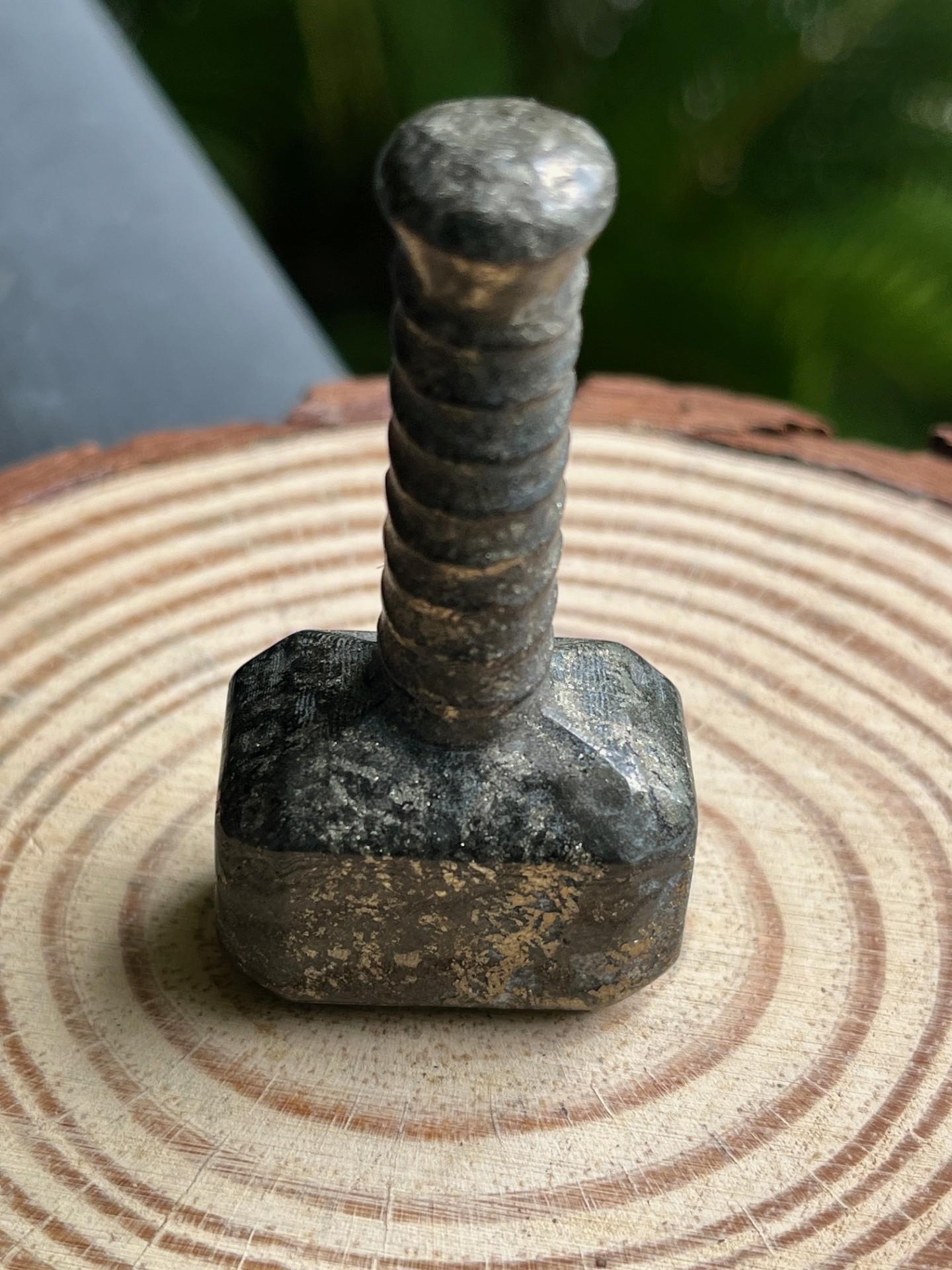 Mjolnir Thor's Hammer, Pyrite Crystal Thor's Hammer, Viking Hammer ...