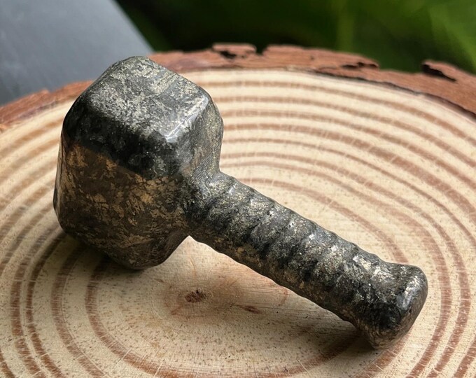 Mjolnir Thor's Hammer, Pyrite Crystal Thor's Hammer, Viking Hammer ...