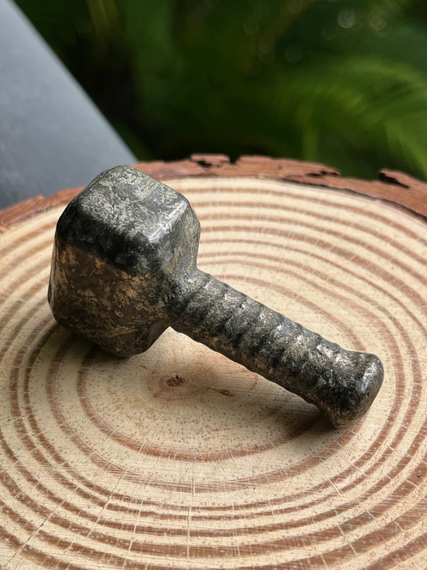 Mjolnir Thor's Hammer, Pyrite Crystal Thor's Hammer, Viking Hammer ...