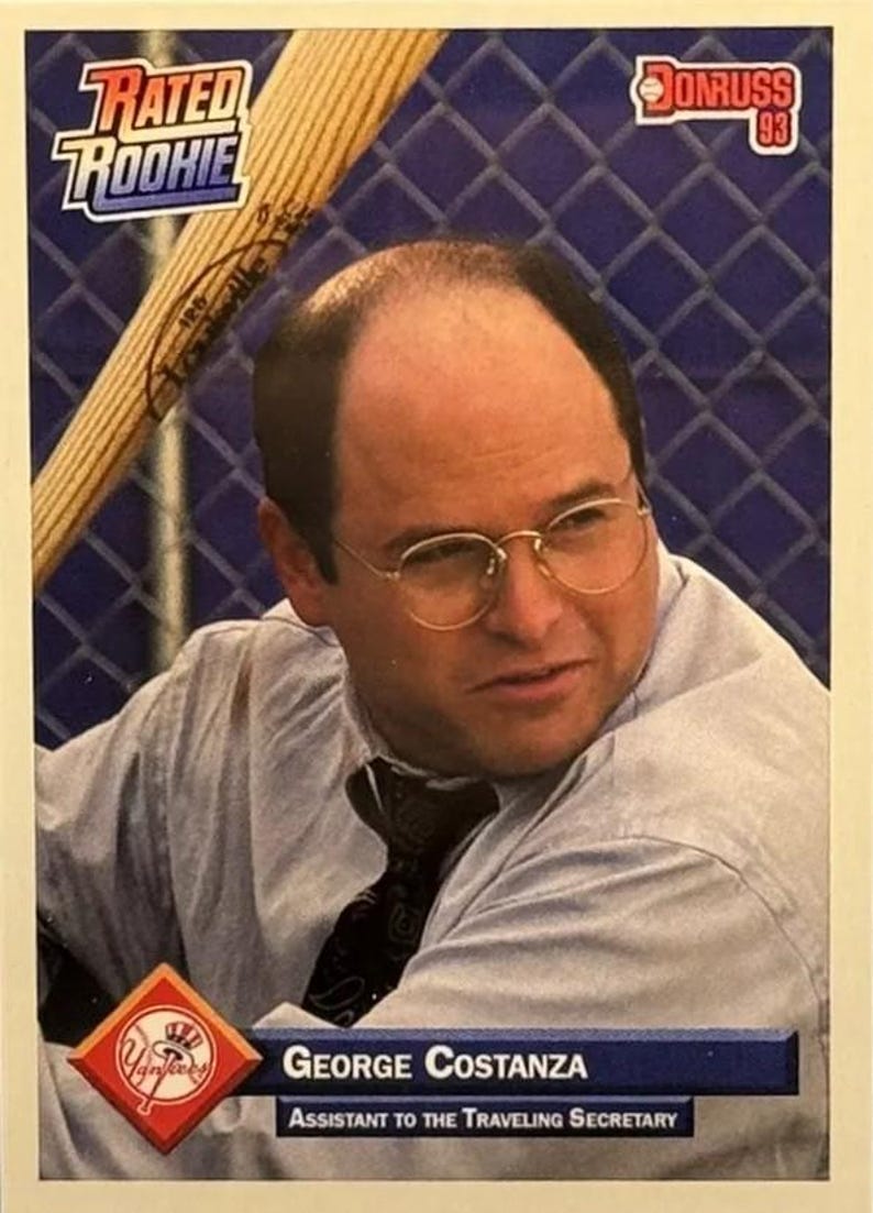 GEORGE COSTANZA JASON Alexander Seinfeld Style Custom Made Art Card (50 ...