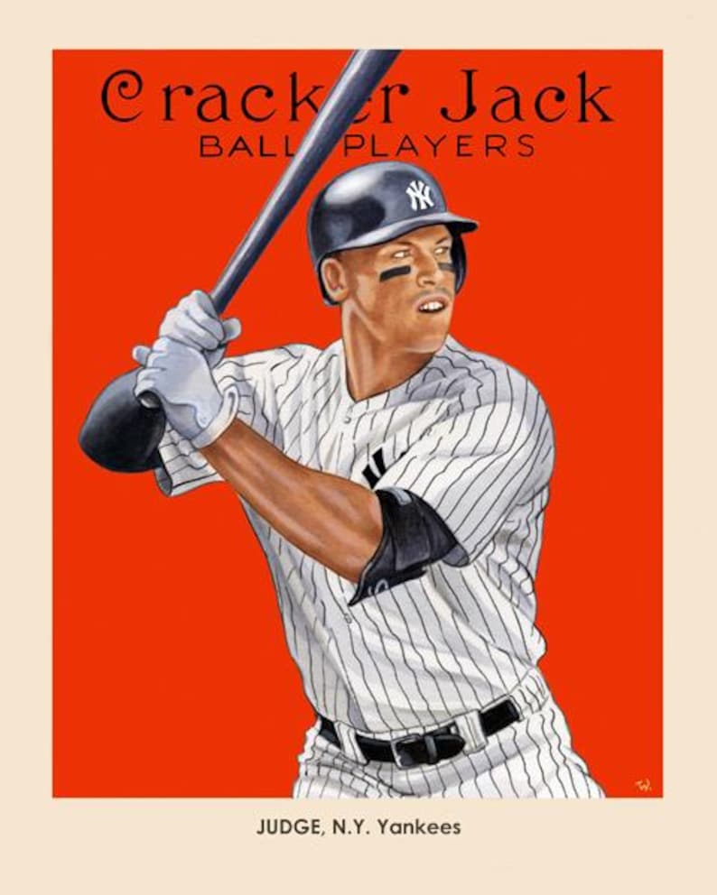 AARON JUDGE 1934 Cracker Jack Style Custom Made Regular Size Trading ...