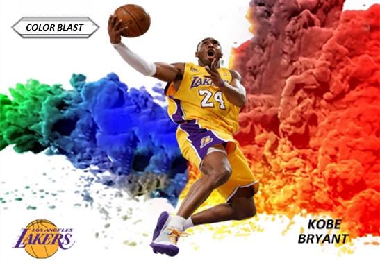 KOBE BRYANT Color Blast Style Custom Made Art Card 50% off 10 or More ...