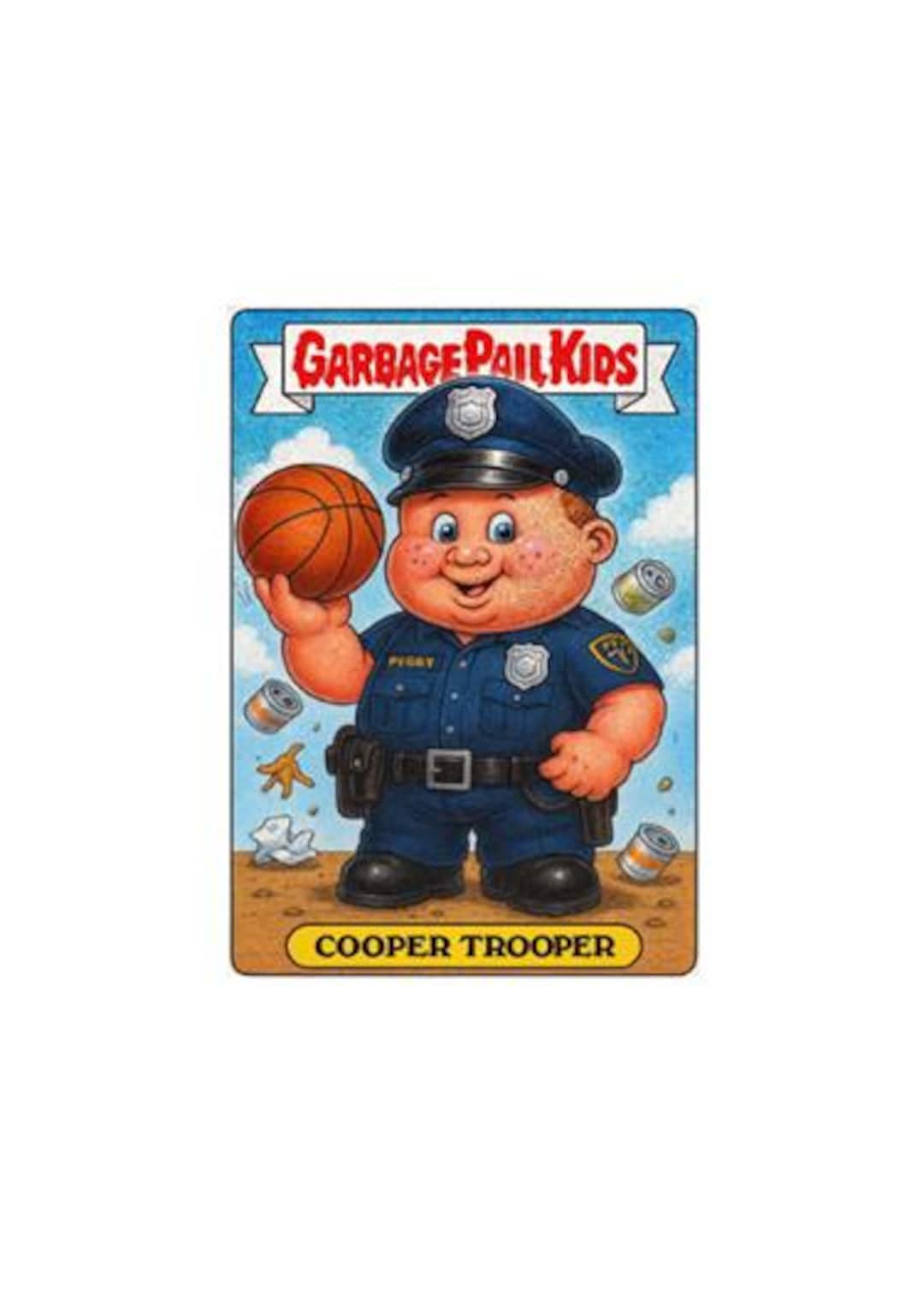 COOPER FLAGG TROOPER Cooper Garbage Pail Kids Custom Made Art Card - Etsy