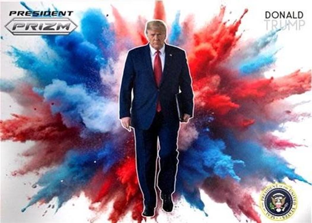 DONALD TRUMP COLOR Blast Style Custom Made Art Card (30% off 10 or More ...