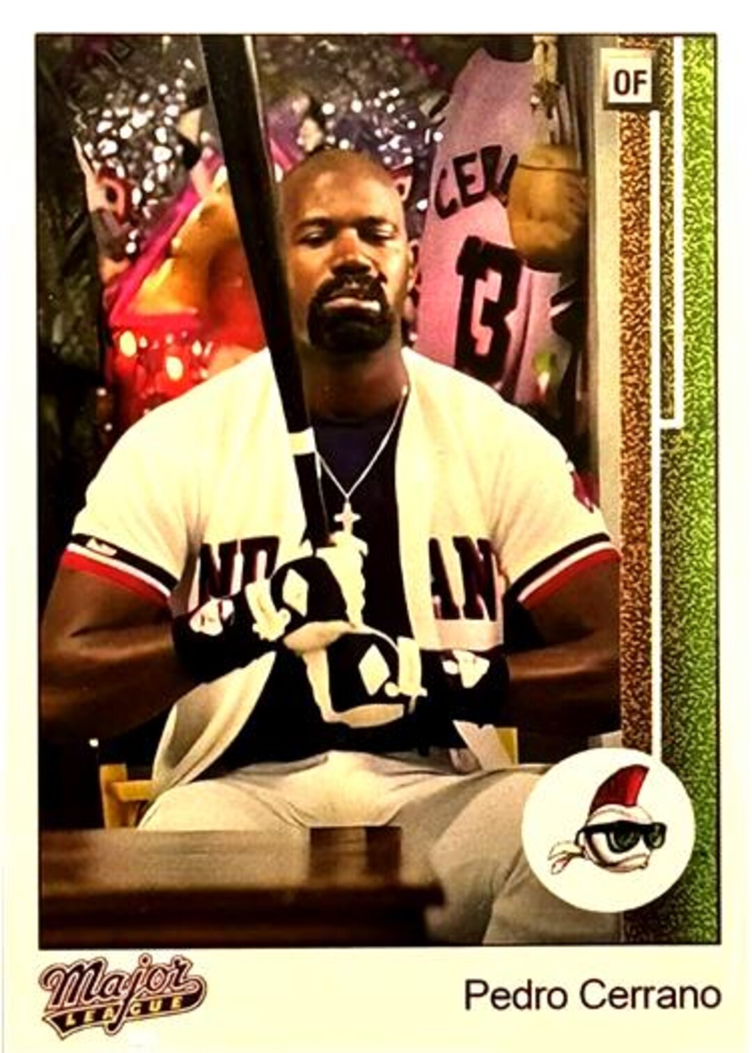 PEDRO CERRANO Indians Major League Style Custom Made Art Card ## 30% ...