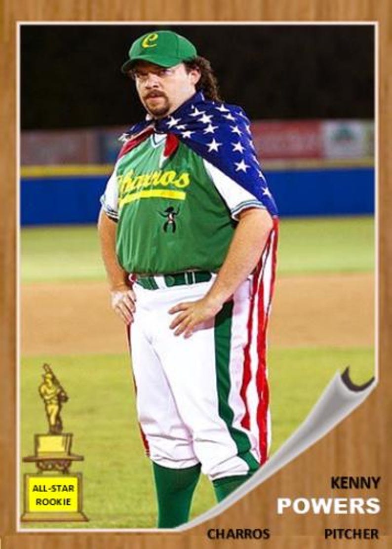 KENNY POWERS AKA Danny Mcbride From Eastbound & Down 1962 Style Custom ...