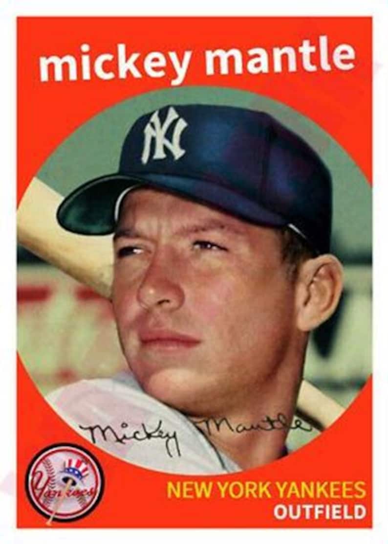 MICKEY MANTLE 1959 Style Custom Made Art Card ### 50% off When You Buy ...