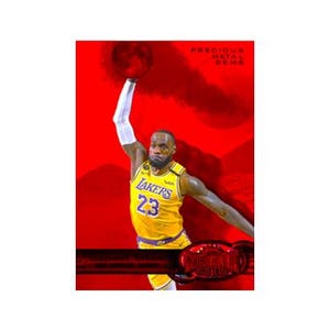 LEBRON JAMES PMG Precious Metal Gems Red Style Custom Made Art Card - Etsy
