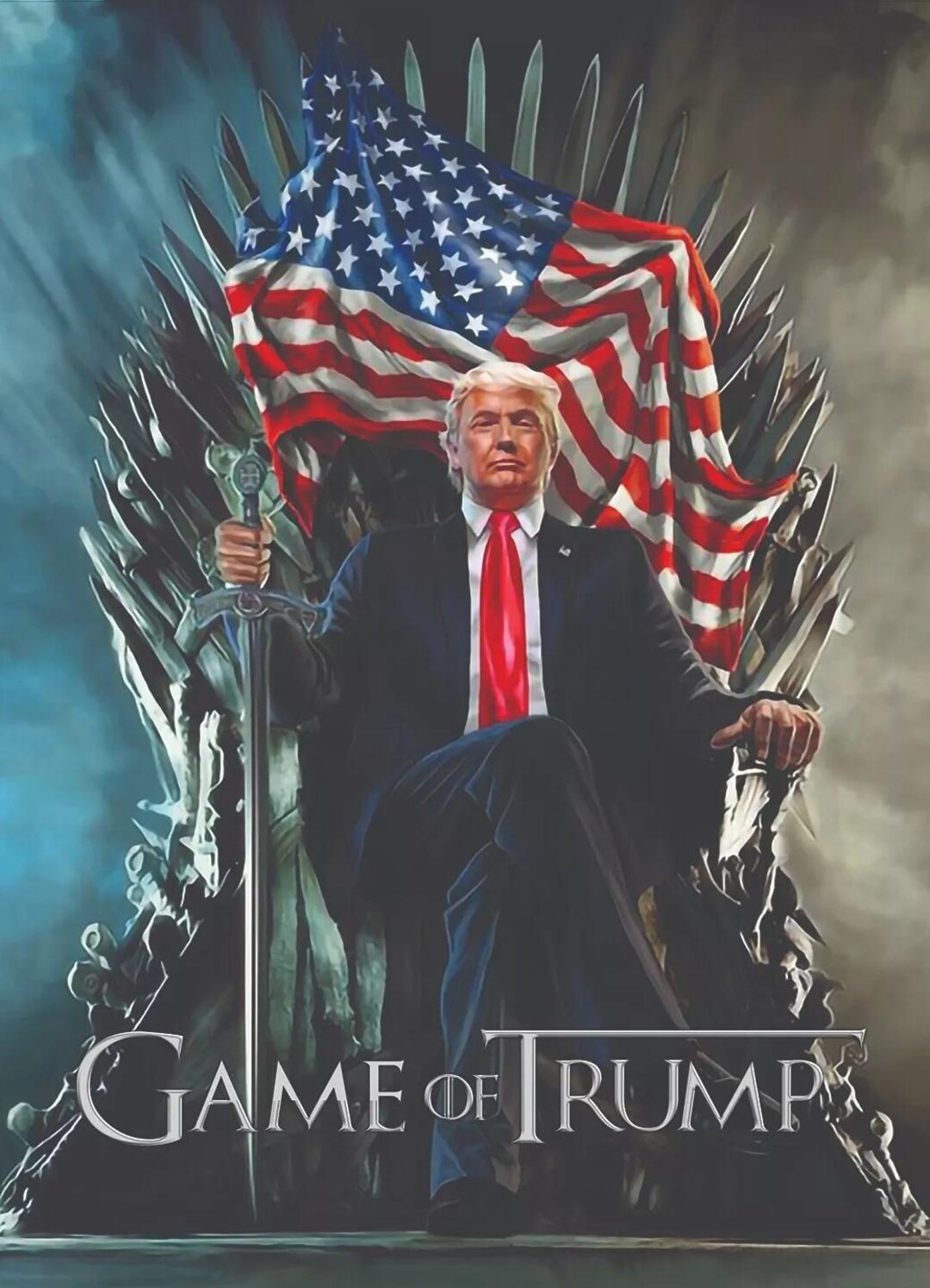 DONALD TRUMP "game of Trump" Style Custom Made Art Card - Etsy