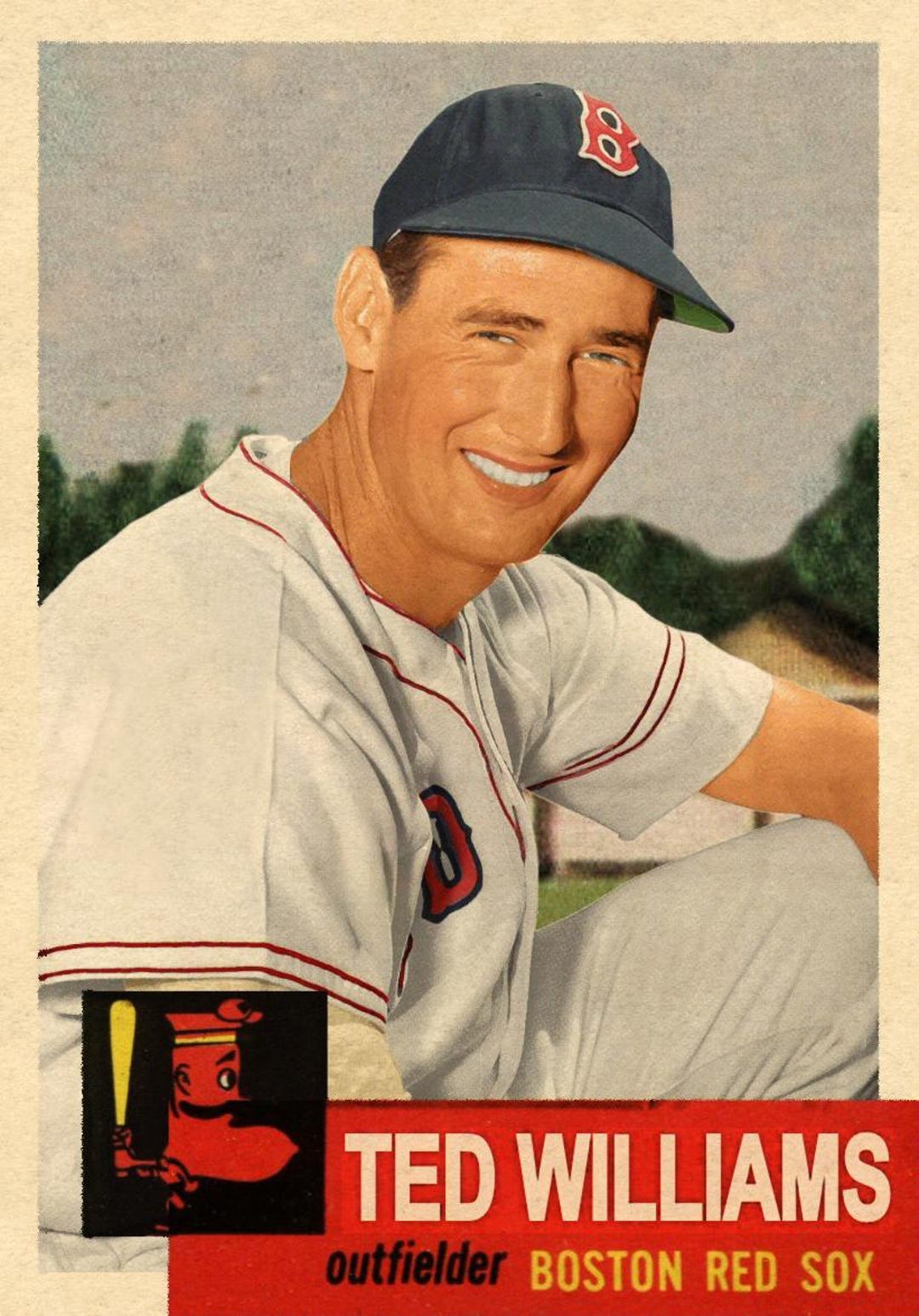 TED WILLIAMS 1953 Style Custom Made Art Card (50% off 10 or More) Free ...