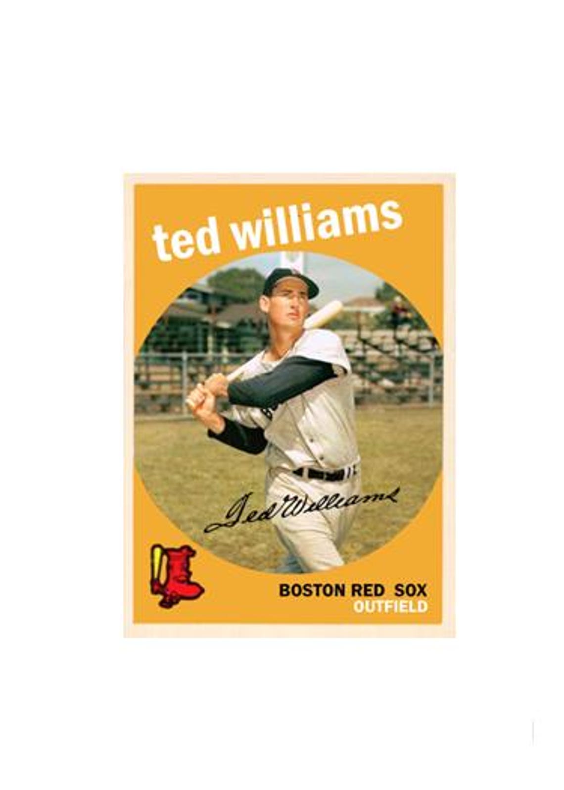 TED WILLIAMS 1959 Style Custom Made Art Card ## 30% off & Free Shipping ...