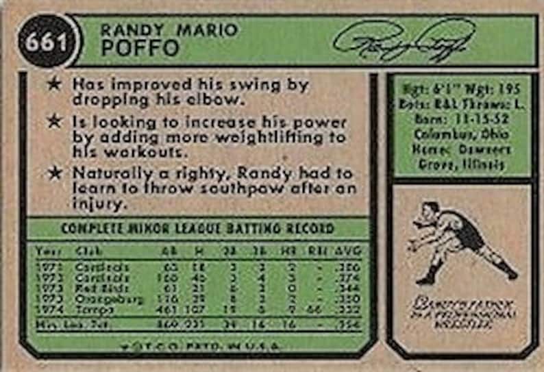 Randy the 'MACHO Man" Savage Randy Poffo Catcher for the Reds. Rest in ...