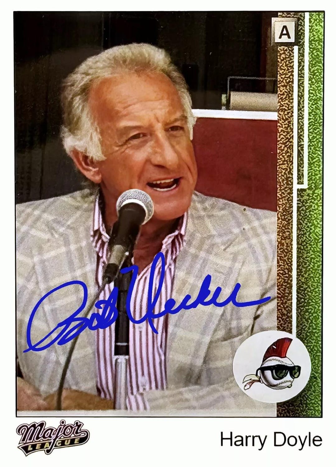 HARRY DOYLE Bob UECKER Indians Major League Style Custom Made Art Card ...