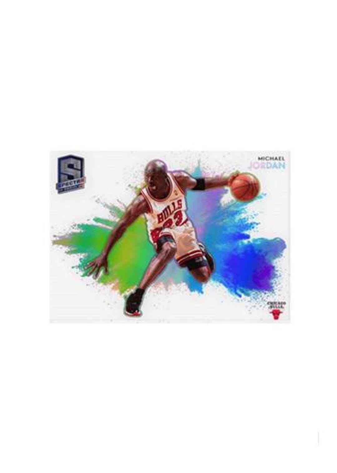 MICHAEL JORDAN Color Blast Style Custom Made Art Card - Etsy