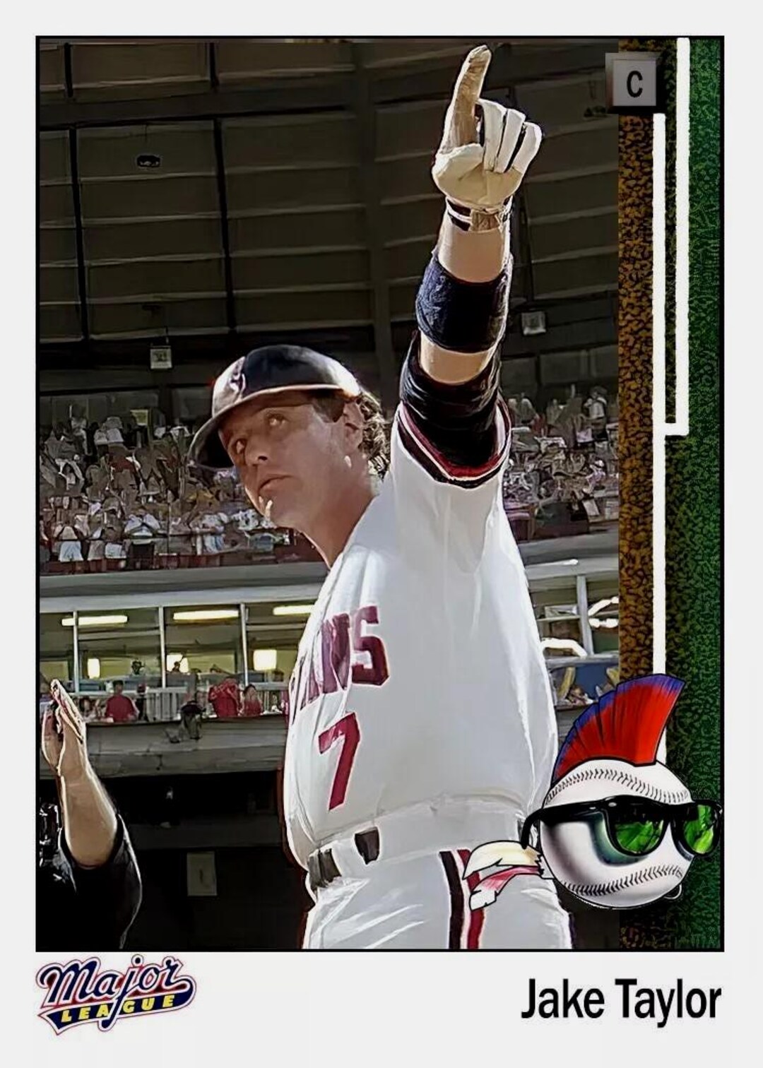 JAKE TAYLOR Major League 89 Style Custom Made Art Card ## 50% off ...