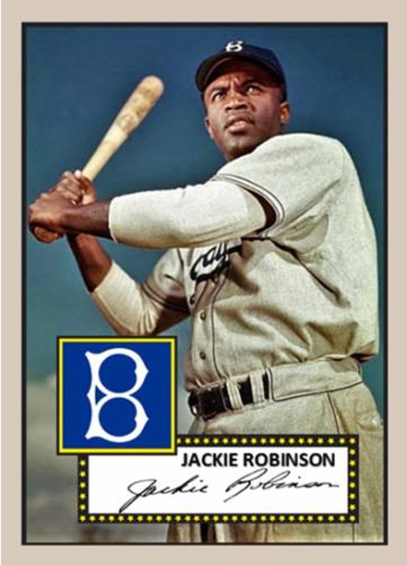 JACKIE ROBINSON 1952 Style Custom Made Art Card ### 30% off When You ...