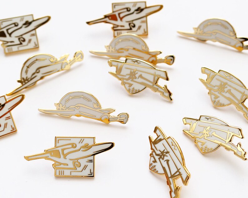 Amelia Earhart's Lockheed Electra Pin White Gold - Etsy