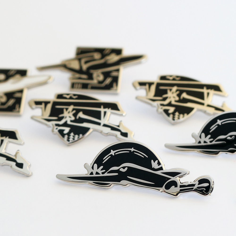 Amelia Earhart’s Lockheed Electra Pin | Black Silver | Premium Hard ...