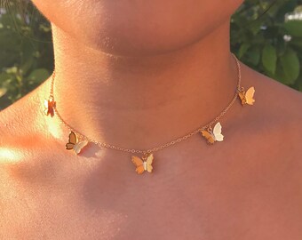 Butterfly necklace | Etsy