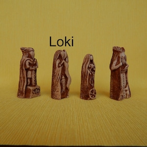 Loki Statue God Loki Small Statue Clay / Handmade - Etsy