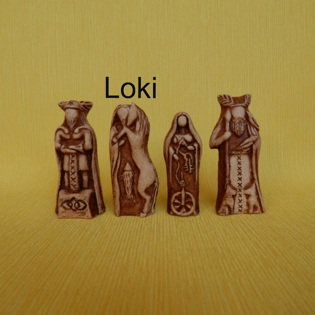 Loki Statue God Loki Small Statue Clay / Handmade - Etsy