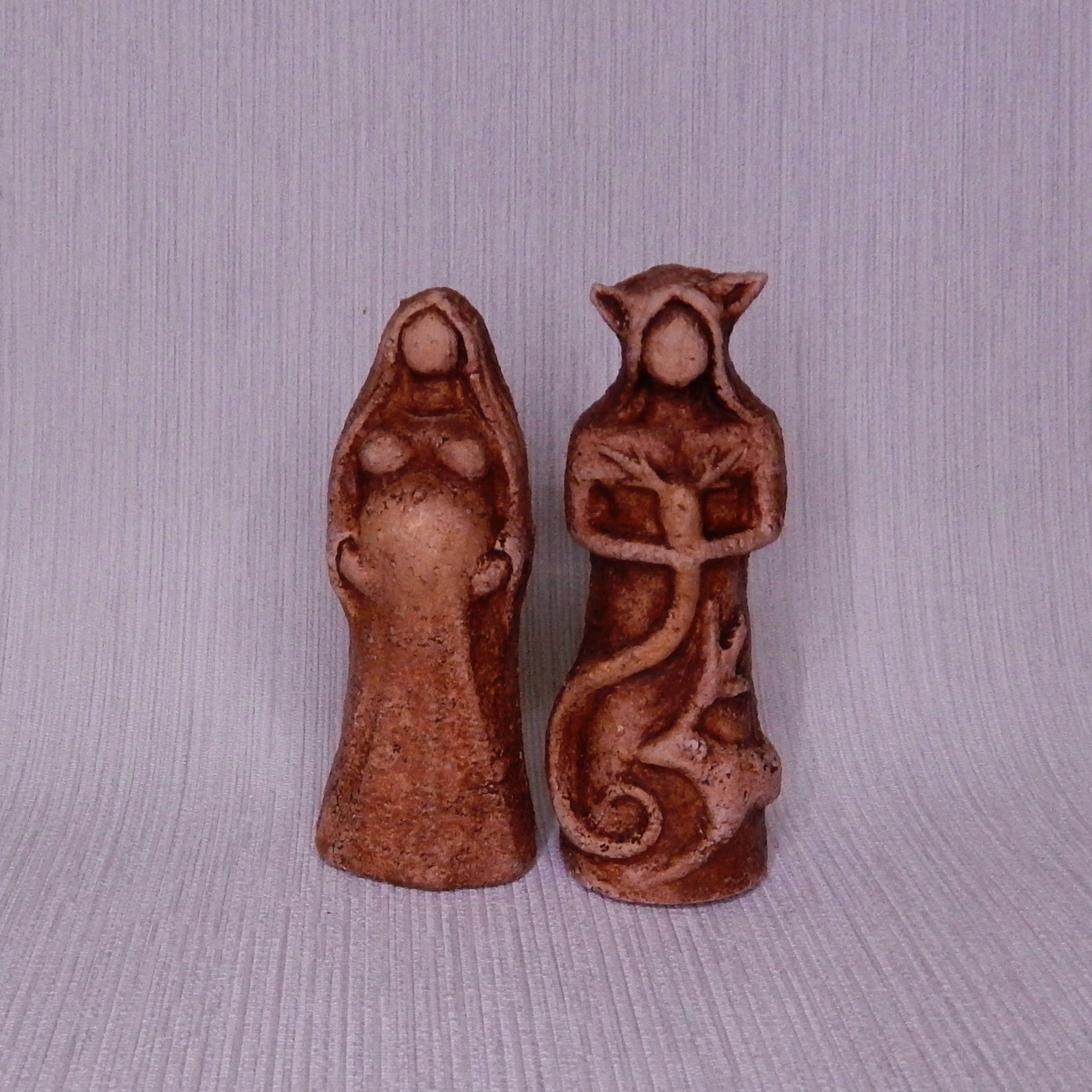 God Statue Goddess Statue Wicca Travel Set Mini Statue/ Set for Altar ...