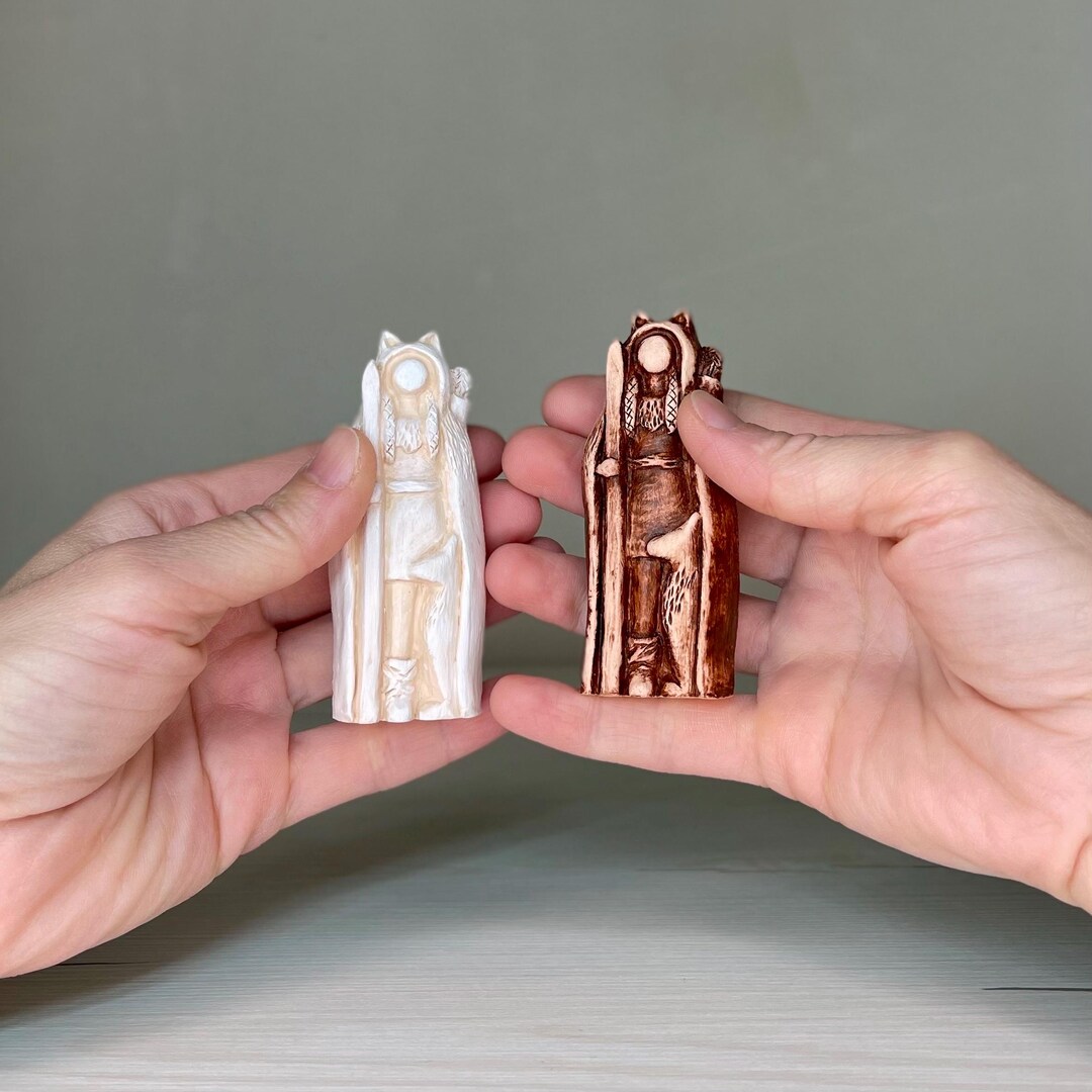 Skadi Statue Goddess Small Figurine of the Goddess Skadi / Made of Clay ...