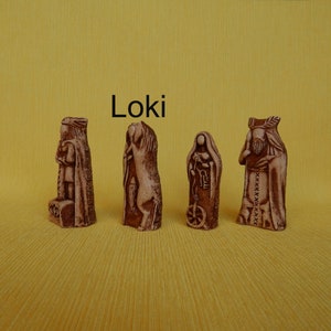 Loki Statue God Loki Small Statue Clay / Handmade - Etsy