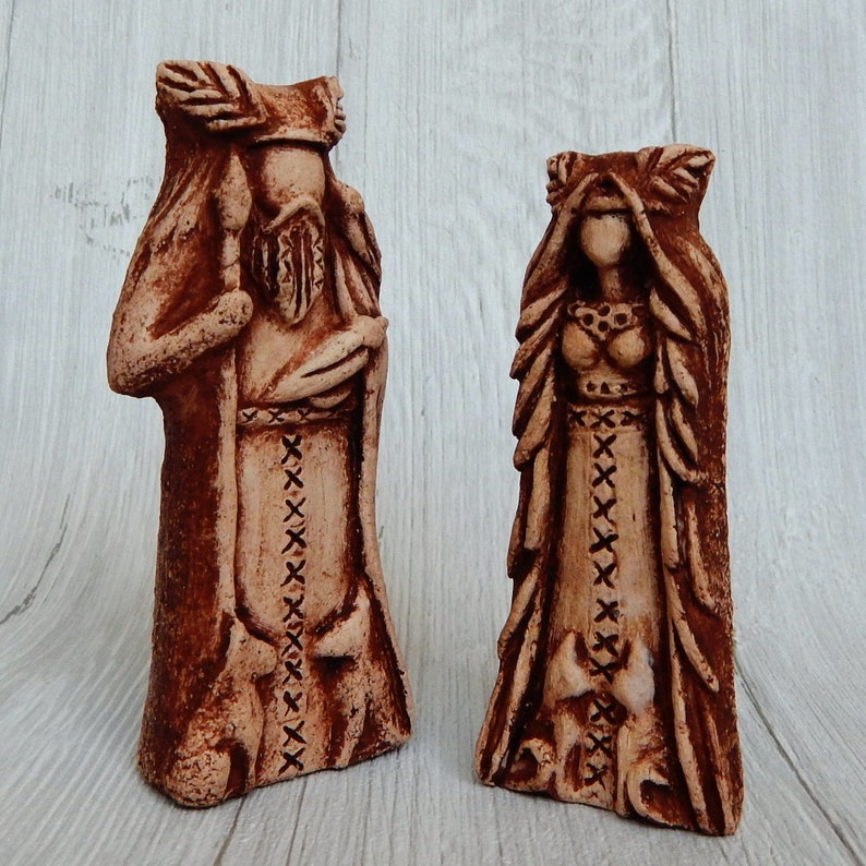 Freya and Odin Statue / Odin and Freya Figurines Are Made of - Etsy